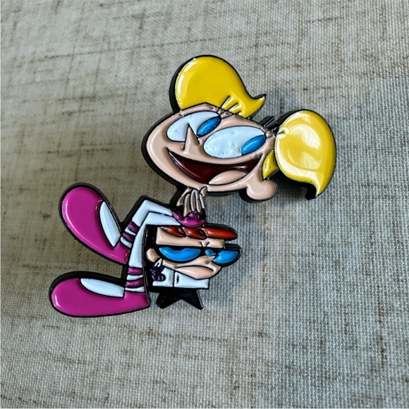 Accessories | Dexters Laboratory 1995 Cartoon Dexter And Dee Dee Enamel ...